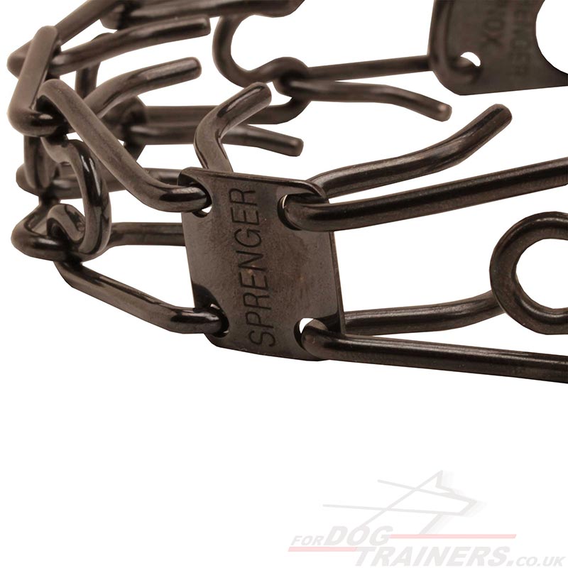 Buy Herm Sprenger Black Stainless Steel Prong Collar for Large Dogs - £ ...